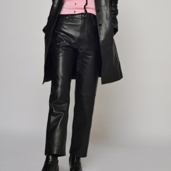 Reformation | Pants & Jumpsuits | Reformation X Veda Cynthia Leather ...